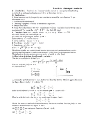 Complex variables | PDF