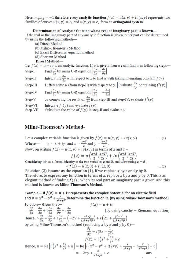 Complex variables | PDF