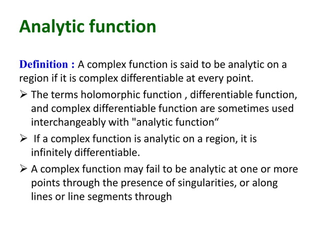 Complex variables | PPTX | Physics | Science