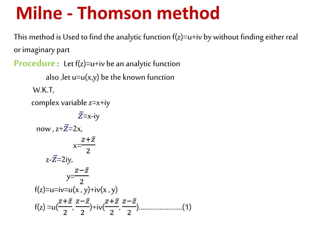 Complex variables | PPTX | Physics | Science