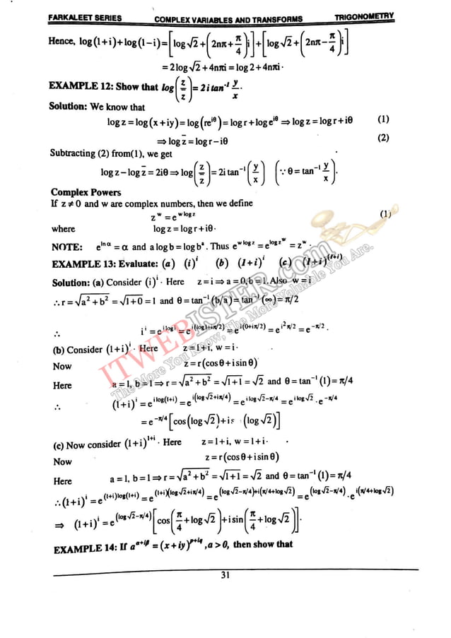Complex variables &_transforms | PDF