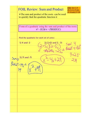 Complex zeros day 1 | PDF