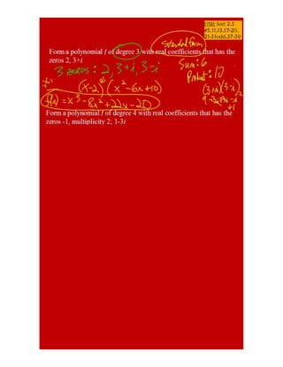 Complex zeros day 1 | PDF