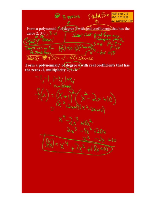 Complex zeros day 2 | PDF