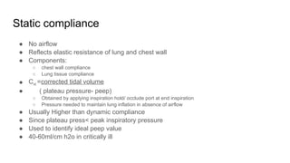 Compliance and lung mechanics in human body | PPTX