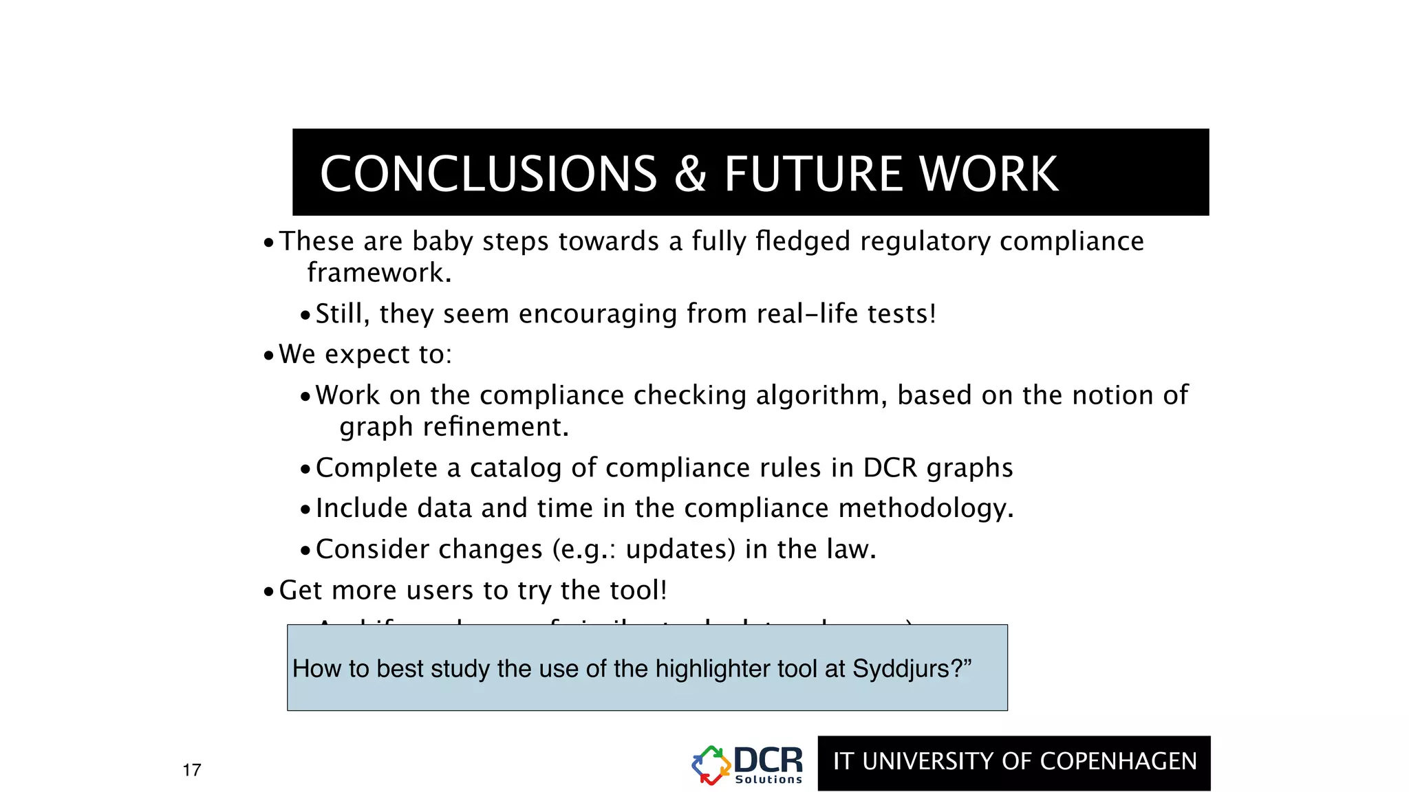 Compliance driven process development with DCR graphs | PPT