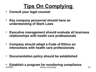 Compliance with Stark laws | PPT