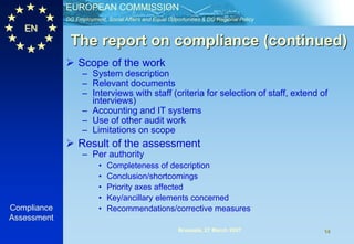 Compliance assessment | PPTX