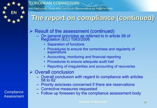 Compliance assessment | PPTX