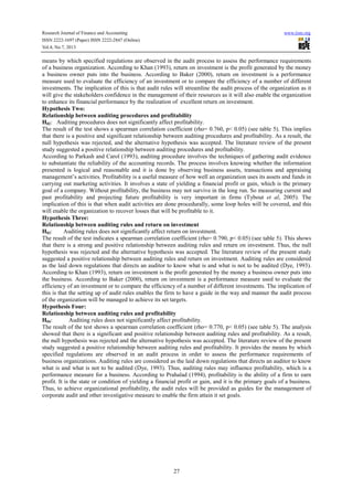 Compliance audit and corporate financial performance banks in rivers ...