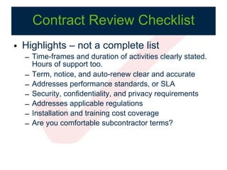 Vendor Management - Compliance Checklist Manifesto Series | PPT