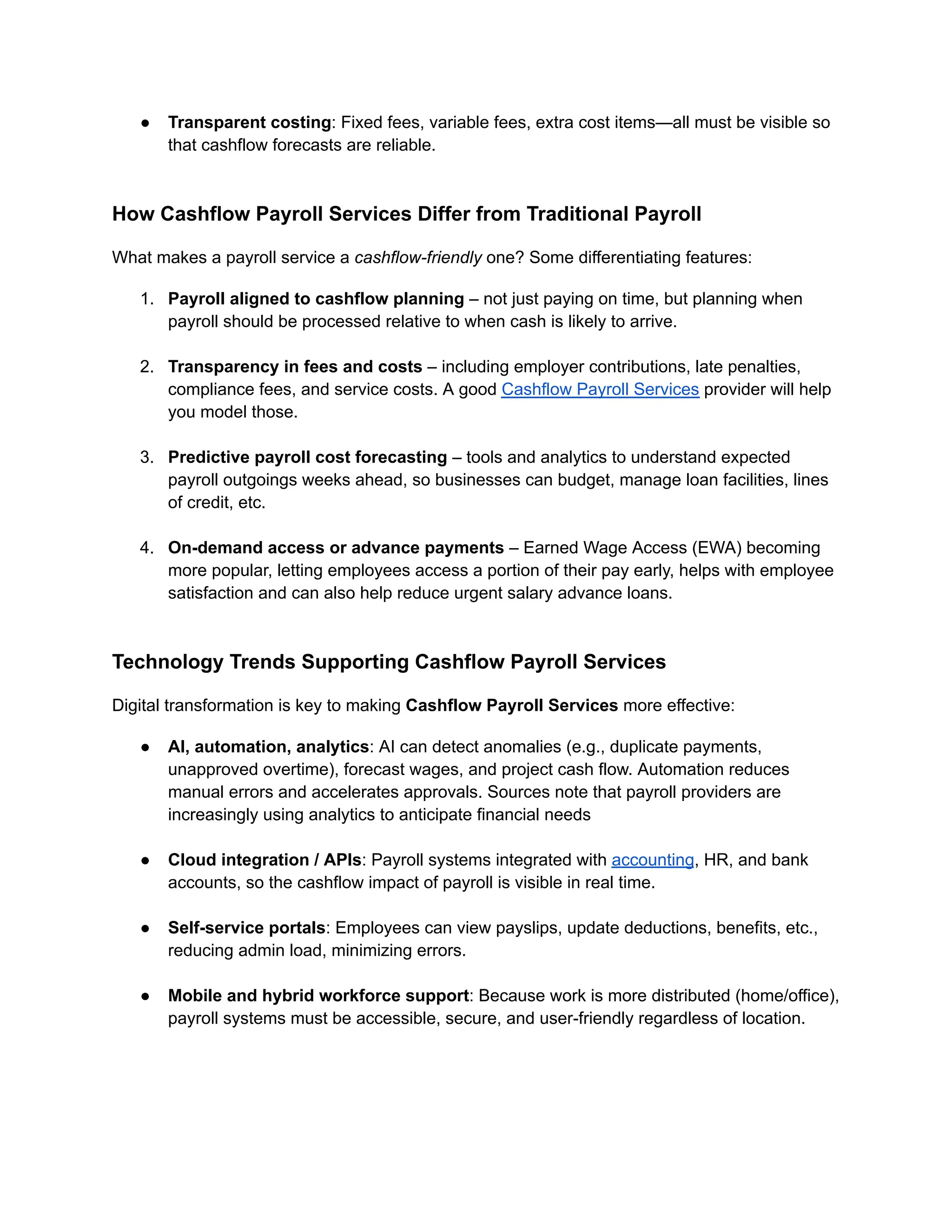 Cashflow Payroll Services: UK Payroll Trends 2025 | PDF