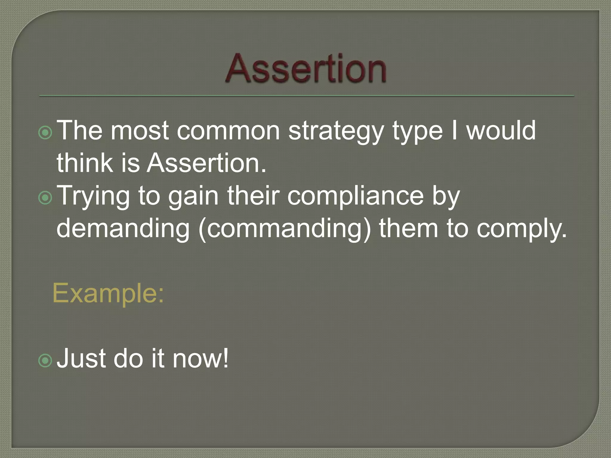 Compliance Gaining Strategies | PPTX