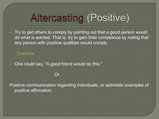 Compliance Gaining Strategies | PPTX
