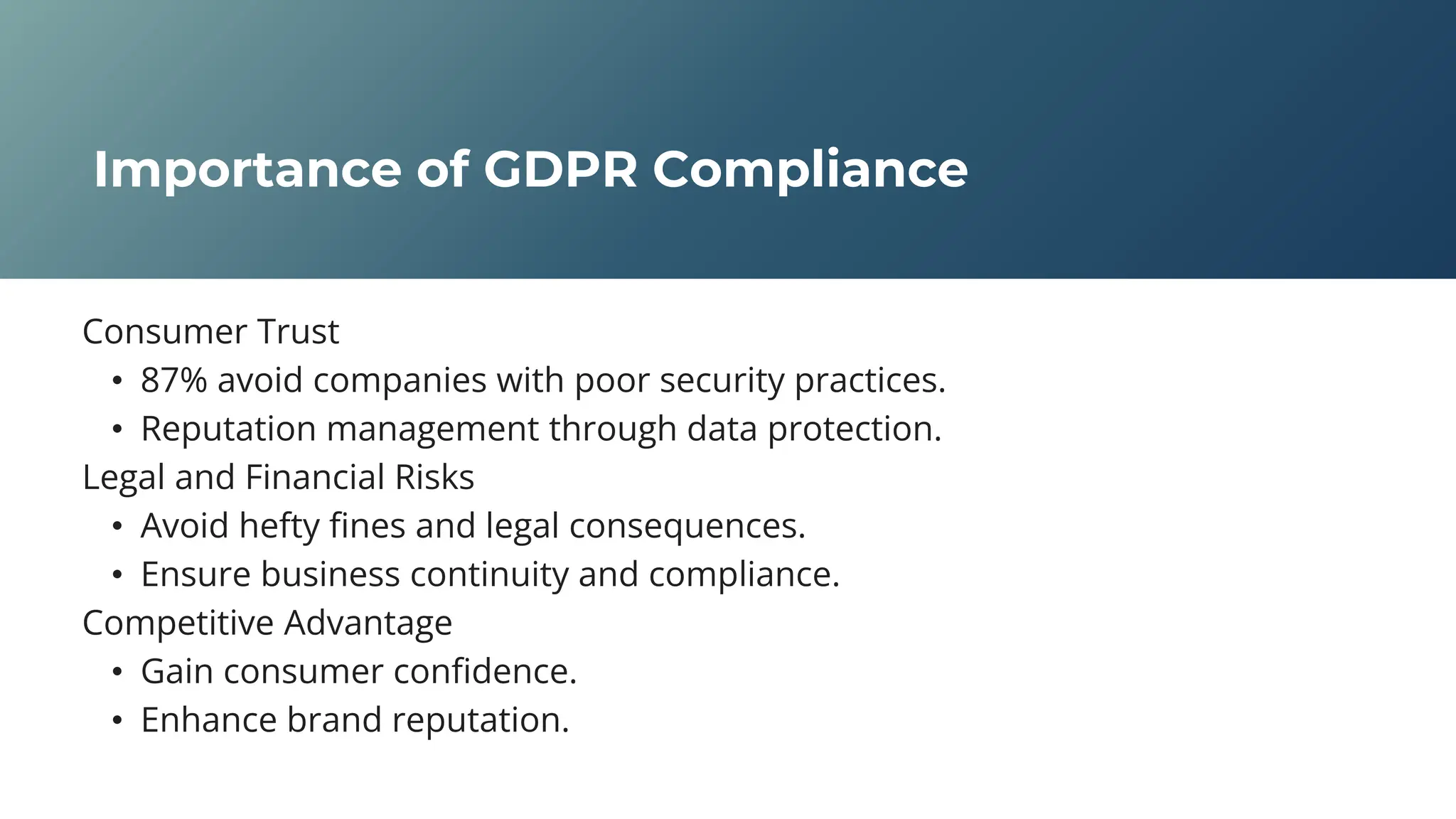 Compliance in the Age of Data Privacy A Guide to GDPR and Consumer Data ...