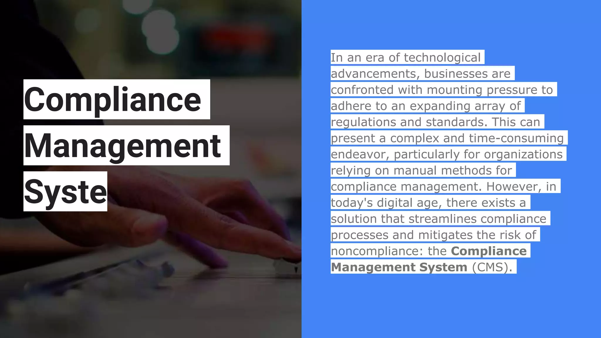 Compliance Management System | PPTX