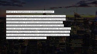 Compliance Management System | PPTX