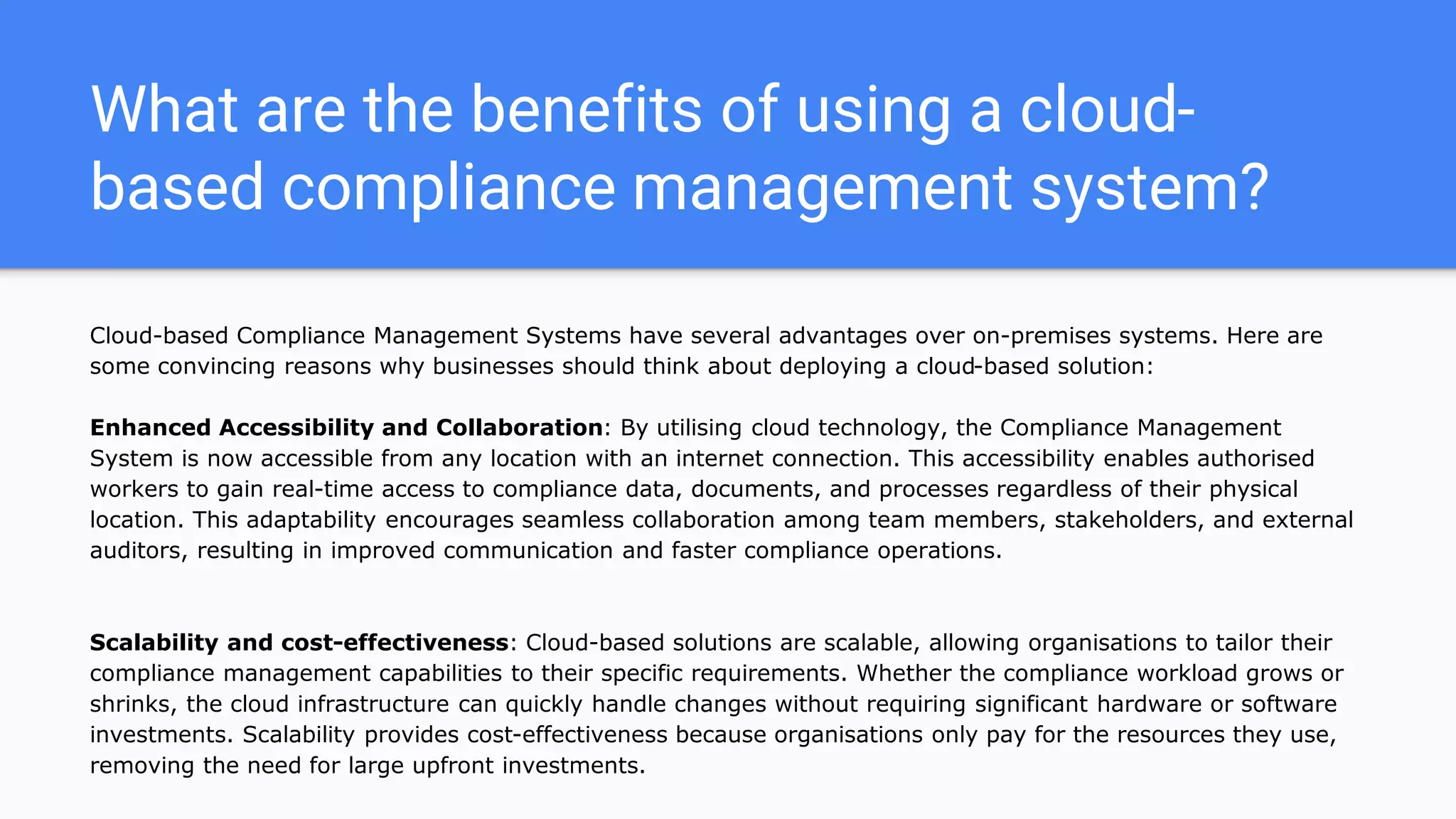 Compliance Management System | PPTX