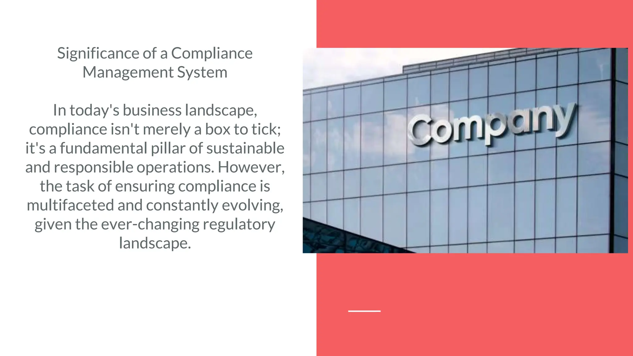 Compliance management system | PPTX