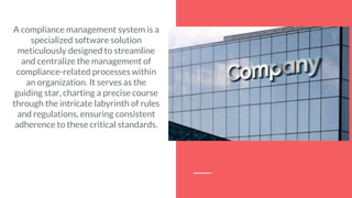 Compliance management system | PPTX