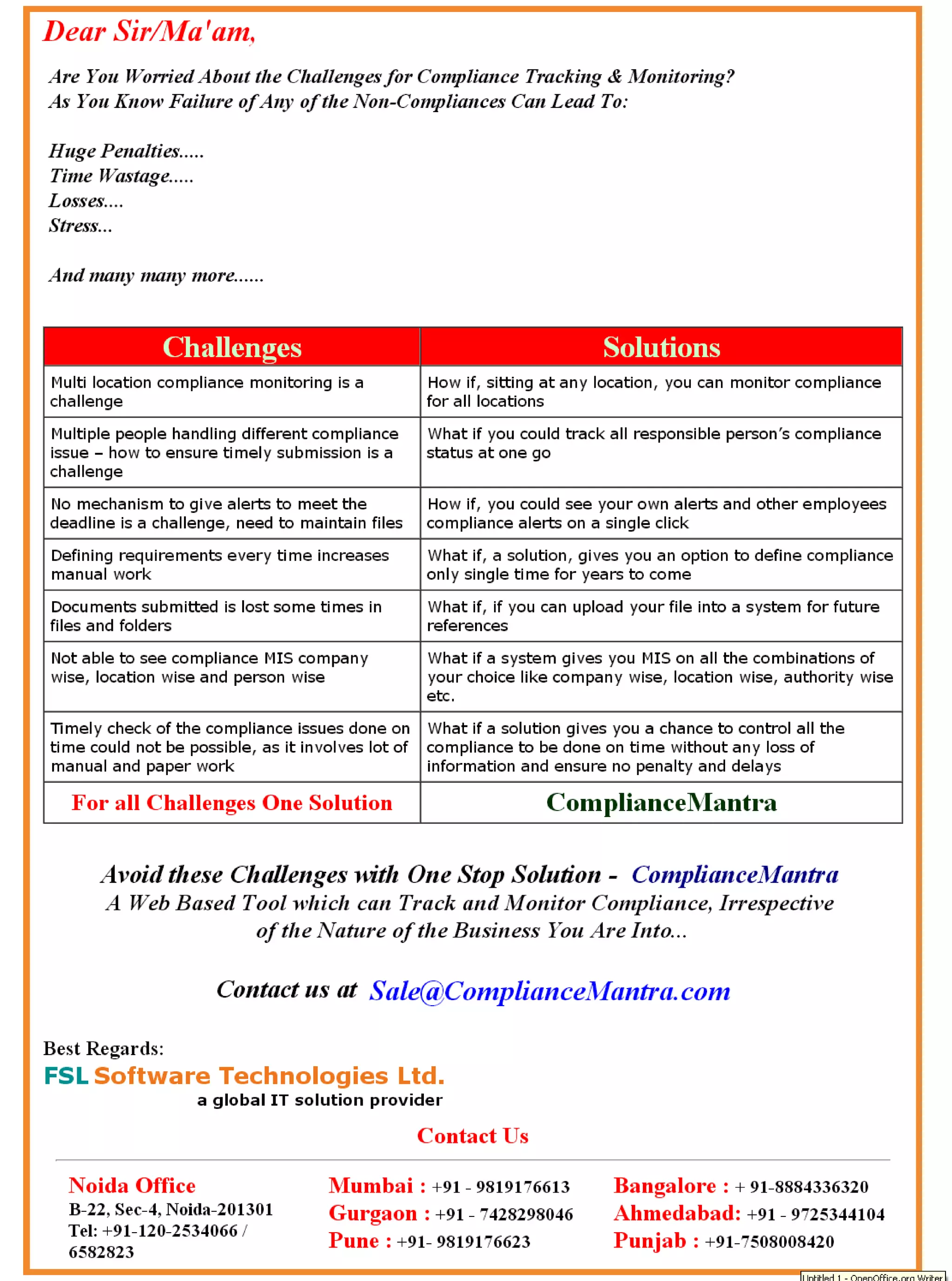 Compliancemantra Mailer | PDF