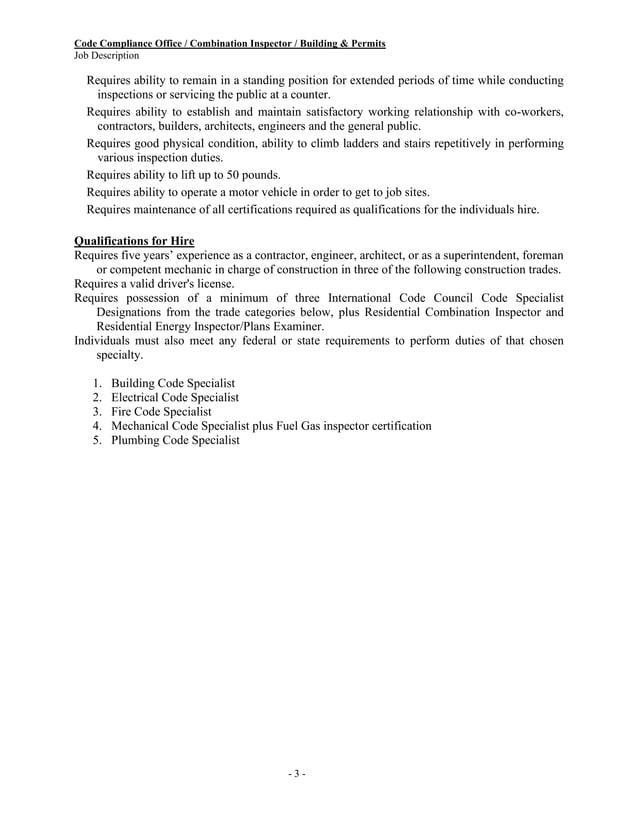 Aurora Compliance Officer Combination Inspector | PDF