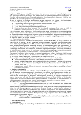 Compliance of financial management regime in ghanaian local government | PDF