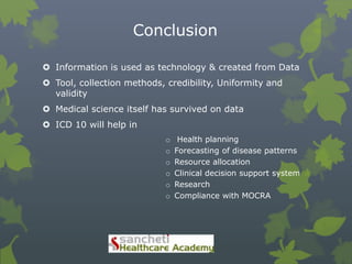 Compliance of icd 10 in hospitals of pune | PPTX