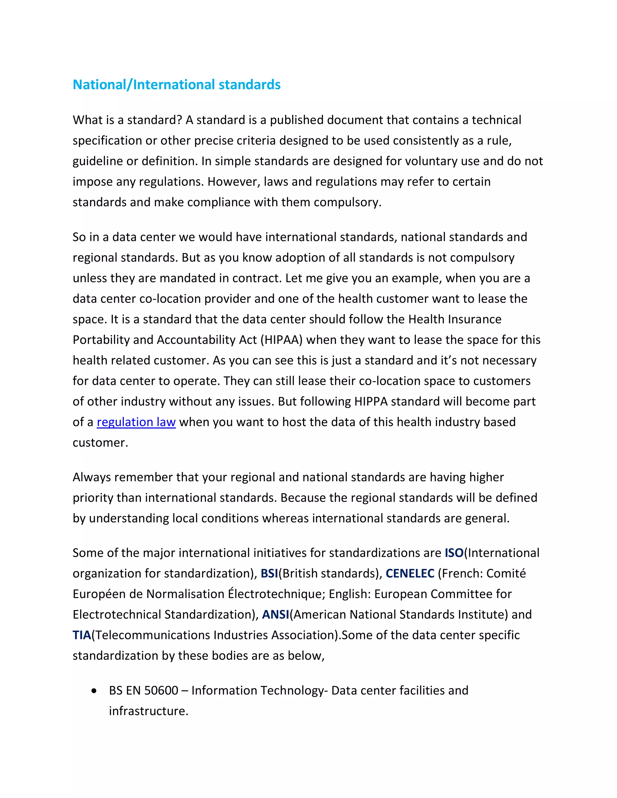 Compliance policies and procedures followed in data centers | PDF