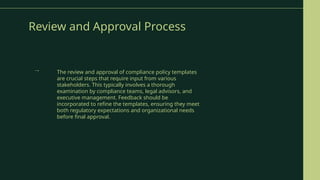 Compliance Policy Templates Framework, Implementation & Governance ...