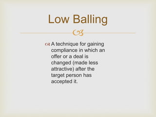 Compliance Technique in Psychology | PPTX