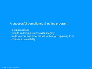Compliance Program | PPTX | Business | Business and Finance