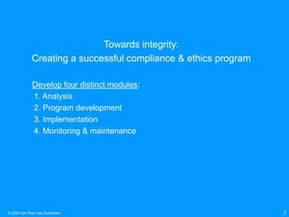 Compliance Program | PPTX | Business | Business and Finance