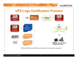 MIPI DevCon 2016: Key Learnings in Creating the UFS Compliance Test ...