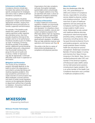 Compliance Programs Critical Safeguard | PDF | Healthcare Industry ...
