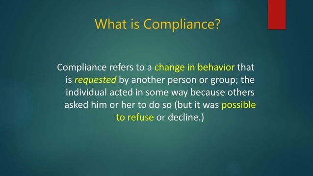 Compliance Psychology | PPTX