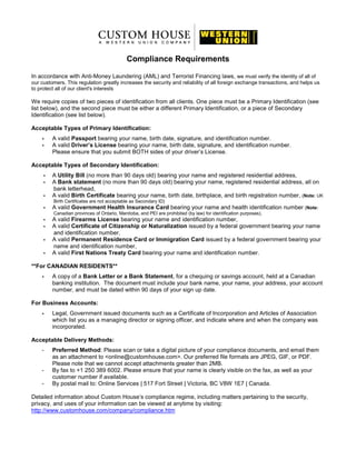Compliance requirements | PDF
