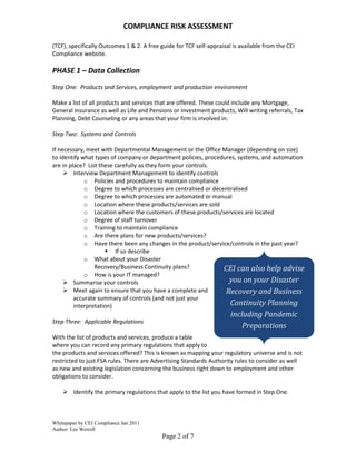 Compliance Risk Assessment | PDF
