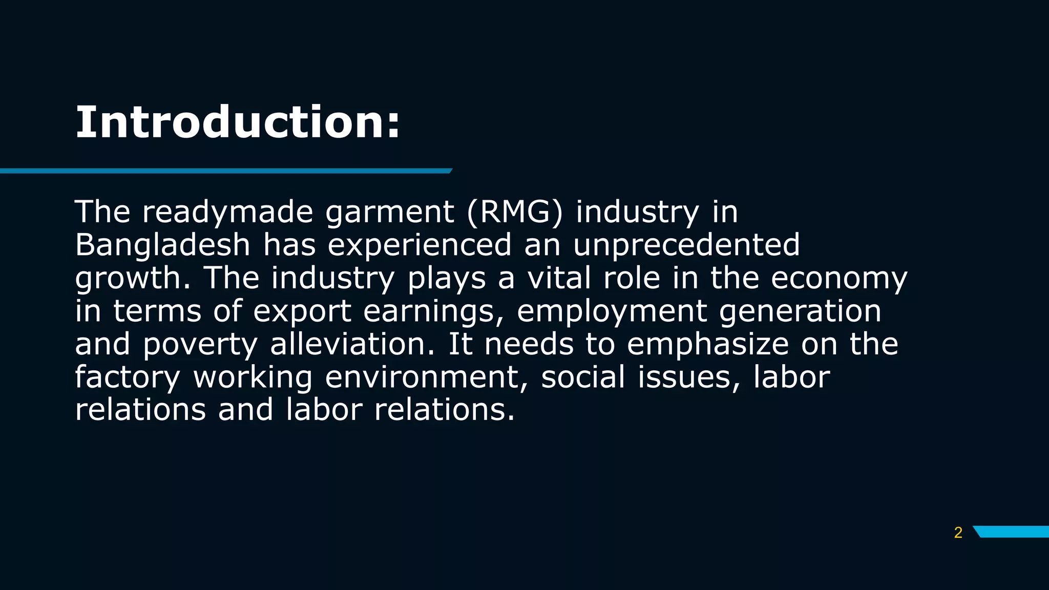 Compliance system in rmg industry in bangladesh | PPTX