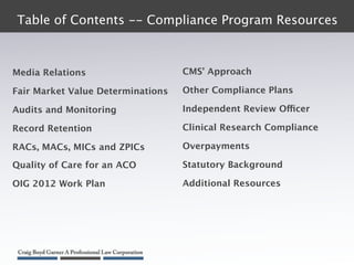Sample Hospital Compliance Program | KEY