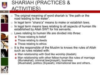 Fundamental of Islamic Banking - Compliance to the Scheme of Shariah ...