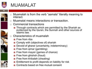 Fundamental of Islamic Banking - Compliance to the Scheme of Shariah ...