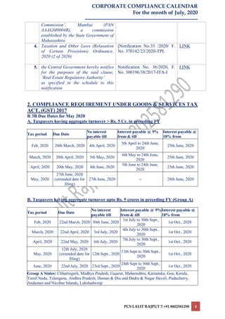 Corporate Compliance Tracker _ July 2020 _ CS Lalit Rajput | PDF