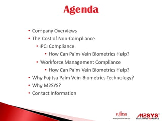 Fujitsu & M2SYS Webinar - How Palm Vein Biometrics Can Strengthen PCI and Workforce Management ...
