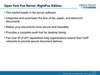 Securing Fax and Document Workflow: Driving Compliance in the Organization | PPTX