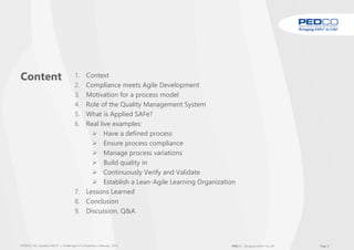 Scaling Agile in Regulated Environments: Addressing the Challenges of ...