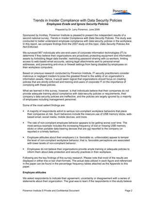 Compliance With Data Security Policies | PDF