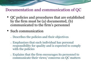 ICAI Peer Review: Compliance with framework of quality control | PDF
