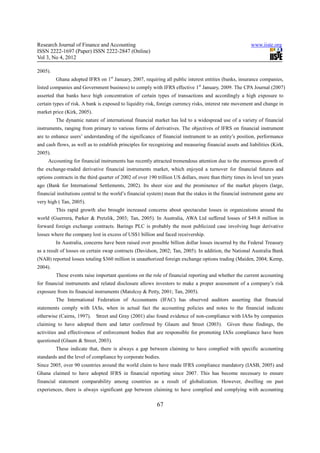 Compliance with international financial reporting standard 7 (ifrs 7) | PDF