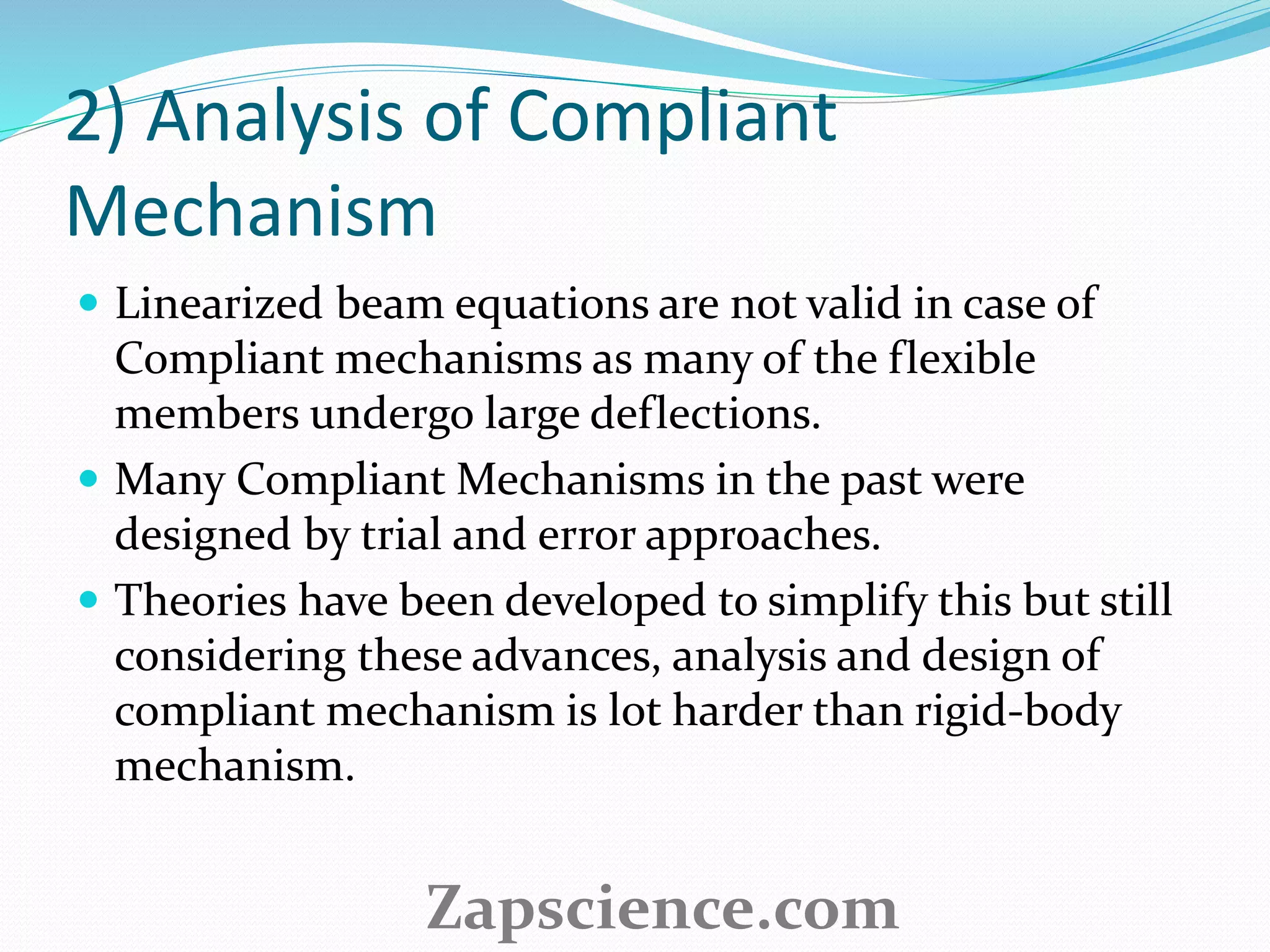 Compliant Mechanism and its Applications | PPTX
